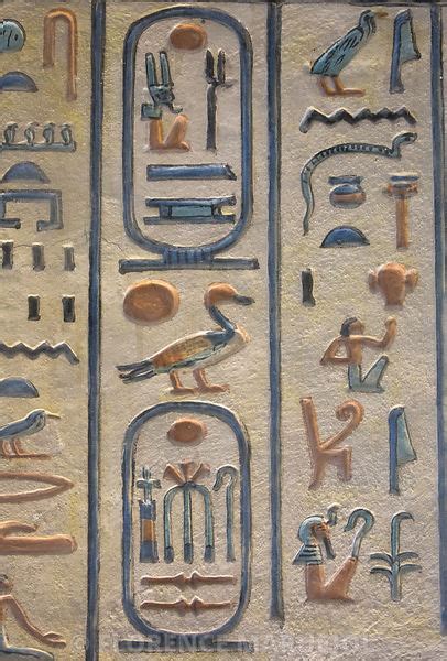 Florence Maruejol Photographe Hiéroglyphes de la tombe d Amonherkhepchef