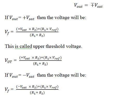 Schmitt Trigger Op Amp Circuit Working Calculation And Use