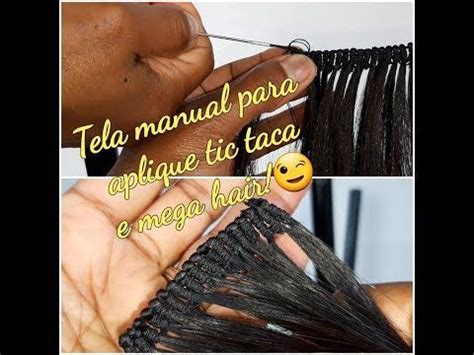 Como Tecer Manualmente Tela De No Italiano Para Ponto Americano Apliques E Tic Tac Mega