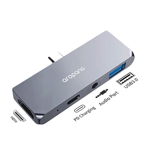aropana 6 in 1 usb c hub for ipad pro and macbook aropana