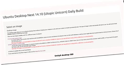 Ubuntu Desktop Next Unity8 14 10 Utopic Unicorn Daily Iso Available