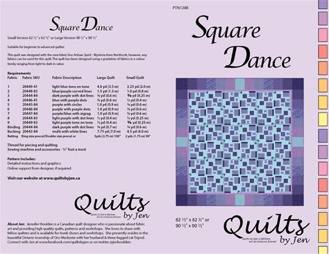Square Dance Quilt Pattern Quilts By Jen