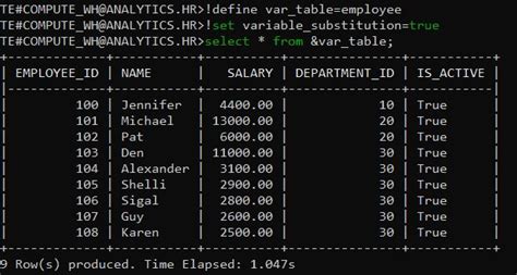snowflake snowsql command line tool to access snowflake thinketl