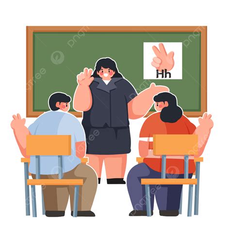 Hình ảnh Người Khiếm Thính Và Người Khuyết Tật Học Ngôn Ngữ Ký Hiệu Png