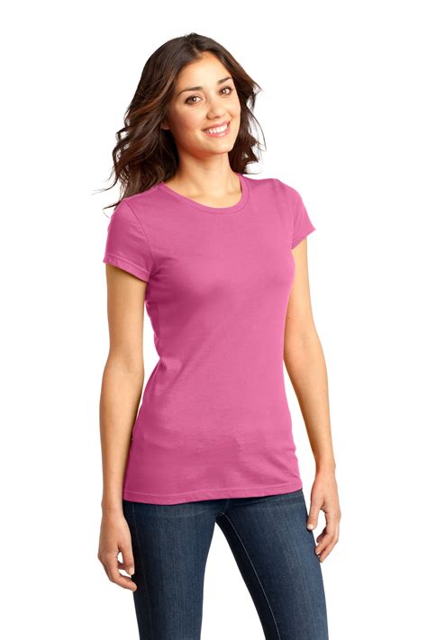 District Embroidered Womens Fitted Very Important Tee Queensboro