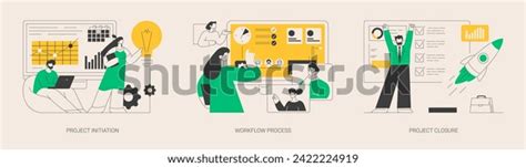 Project Implementation Abstract Concept Vector Illustration Stock Vector Royalty Free