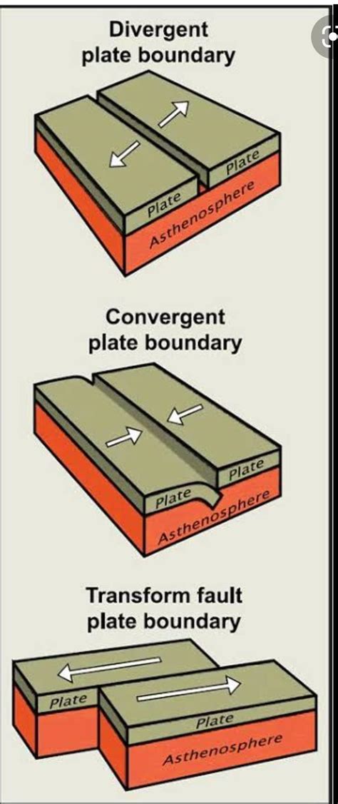Draw An Illustration Of Different Tectonic Boundaries Brainly Ph