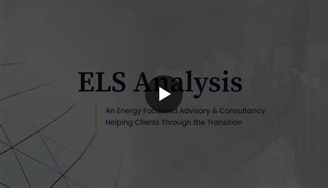 Gain Strategic Energy Insights With The Els Analytics Platform Els
