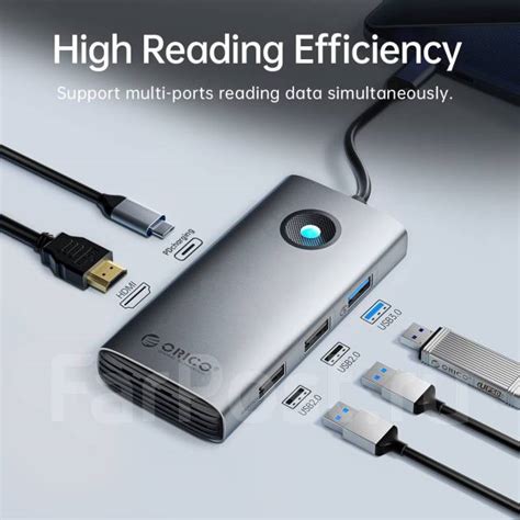 Док-станция Orico Type-C 5 в 1 для ноутбука и смартфона, новый, в ...