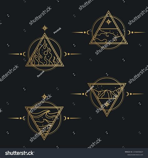 Four Triangle Symbols