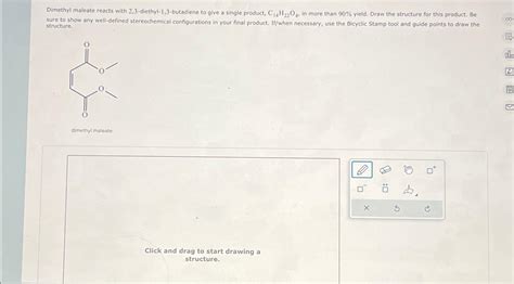 Solved Dimethyl Maleate Reacts With