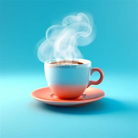 Premium Ai Image Cup Of Coffee With Steam