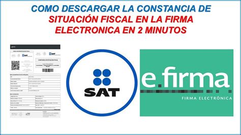 Como Descargar La Constancia De Situación Fiscal 2024 Con La Firma