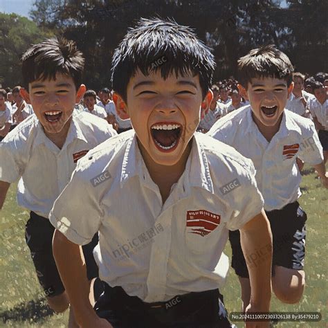 Ai创作图小学生成人礼 幼儿园笑脸 开心的男生 开心小男孩头像 高中成人礼 充满朝气小男孩 快乐的少先队员 开心男孩头像 小学生方队 学生成人