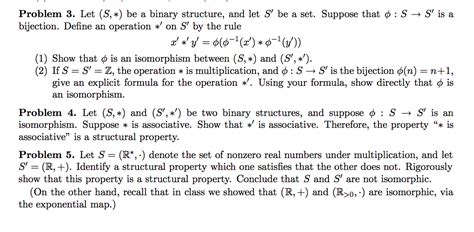 Solved Problem 3 Let S Be A Binary Structure And Let