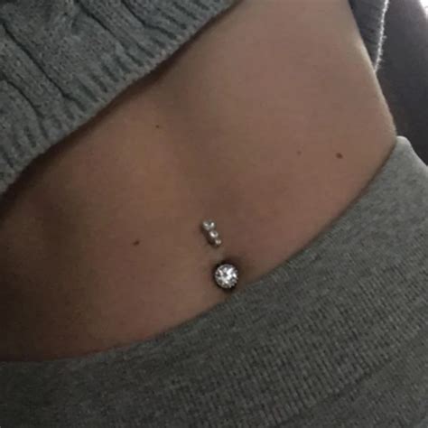 Dangle Belly Rings Stainless Steel Crystal CZ Belly Button Piercing Navel Ring Body Jewelry