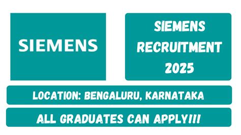 siemens recruitment 2025 latest update trainee opportunities in