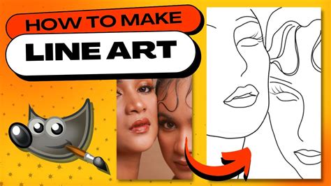How To Easily Create LINE ART With A Photo In GIMP YouTube