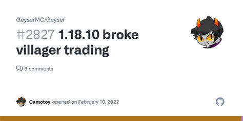 11810 Broke Villager Trading · Issue 2827 · Geysermcgeyser · Github