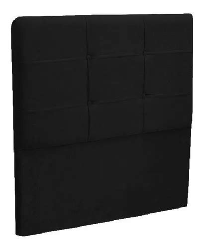 Respaldo de sommier JS Móveis London de plaza cm x cm Gamuza sintética negro MercadoLibre