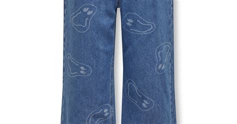 Kogmegan Wide Leg Fit Jeans Midden Blauw Only®
