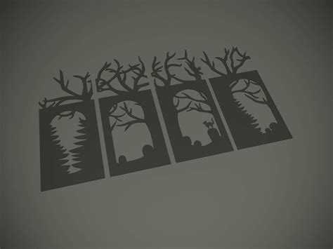 Parametric Table Lamp Landscape For Cnc Machine 3d Model By Malibusan