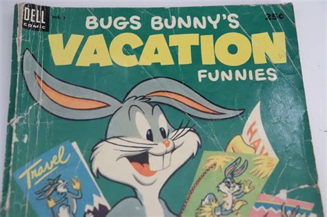 Bugs Bunny Vacation Funnies 3 Dell Giant Looney Tunes Porky Sylvester