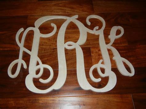 18 Wooden Mongram Letters Handcrafted Handcraft Etsy Crafts