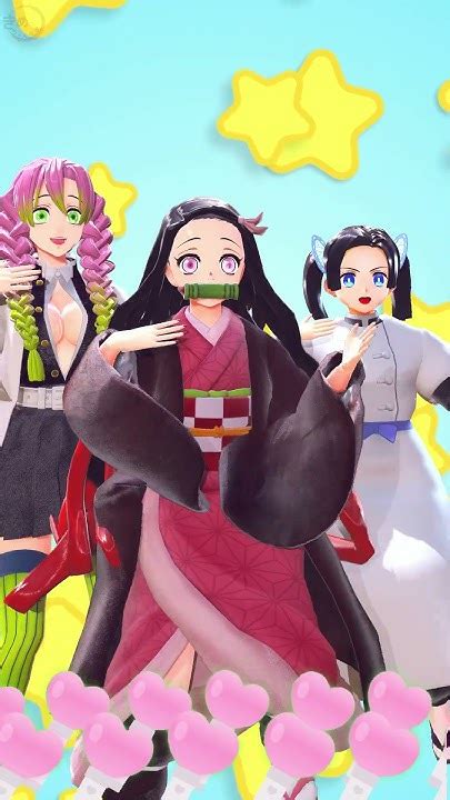 P Katsu／p丸様。 Nezukoandmitsuriandaoi【demon Slayer 鬼滅の刃 Mmd】 Shorts Youtube