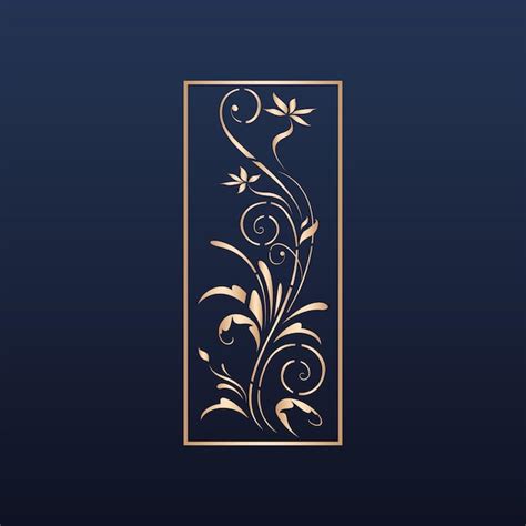Premium Vector Decorative Laser Cut Panels Template With Abstract