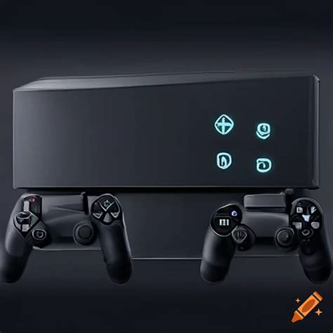 Ps4 Gaming Console With Two Controllers On Craiyon