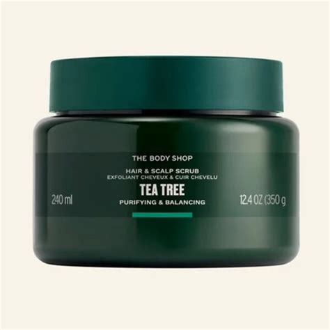 انعشي فروة رأسك مع مقشر بودي شوب للشعر بخلاصة زيت شجرة الشاي