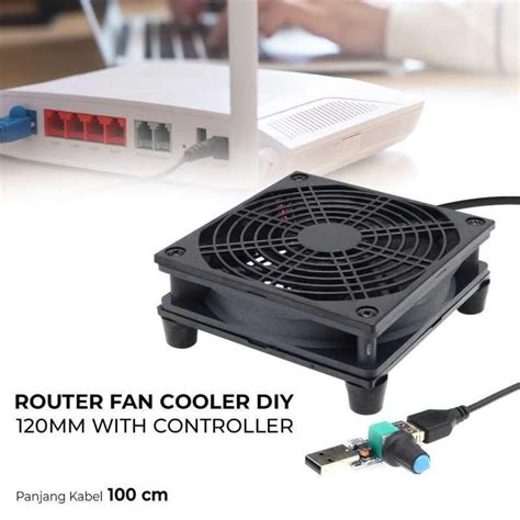 Promo Sxdool Router Fan Cooler Diy Usb 120mm With Controller Sx120 Ac Portable Ruangan Setengah