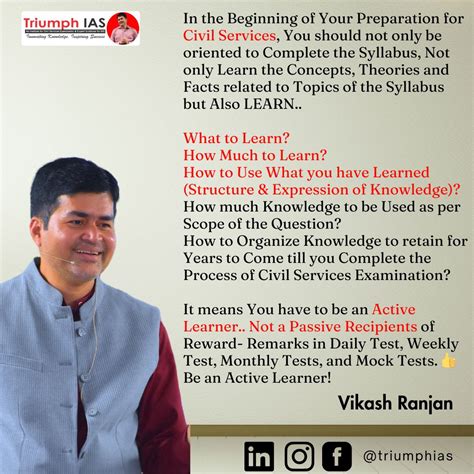 vikash ranjan on linkedin in the beginning of your preparation for