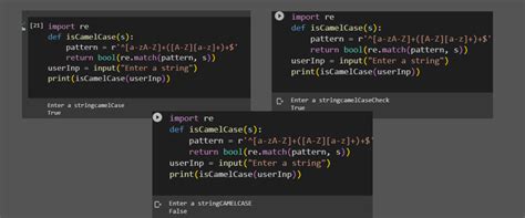 Regex Check For Camel Case In Python Askpython