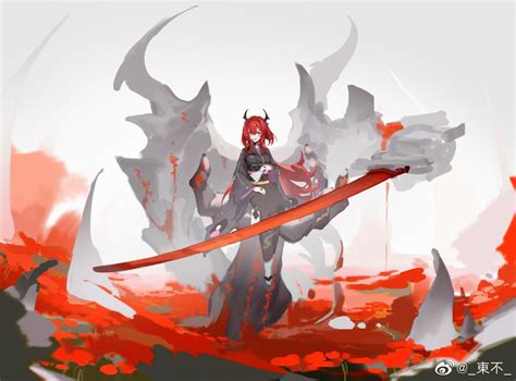 Surtr Arknights Drawn By Dong Muxing Danbooru