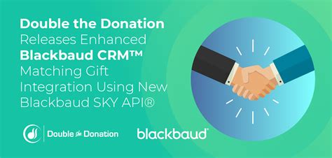 Double The Donation Releases Enhanced Blackbaud CRM Matching Gift
