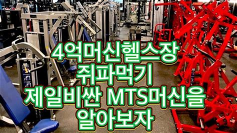 새로이짐 조까치 해머스트렝스에서 제일 비싼 머신 Mts 알아보자해머스트렝스 등운동 Youtube