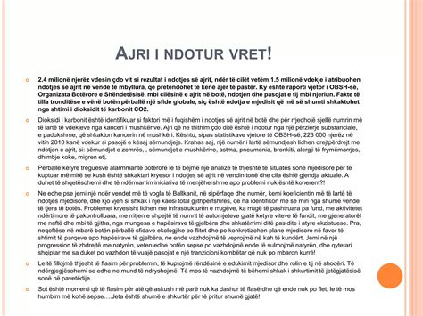 Ndotja E Ajrit Ppt