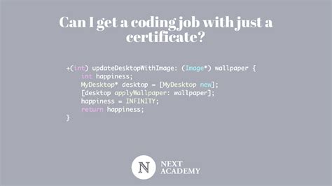 Can I Get A Coding Job With Just A Certificate Next Academy