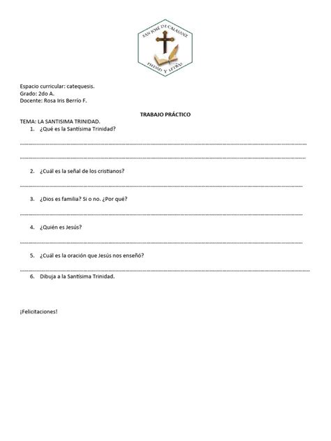 La Santisima Trinidad Pdf
