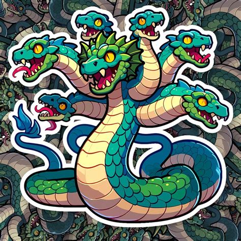 Chibi Hydra Sticker Fast And Free Shipping Marker Art Chibi Sketch Tattoo Design