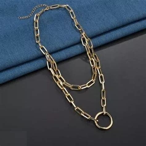 Oomph Gold Tone Multi Layer Link Chain Necklace Buy Oomph Gold Tone