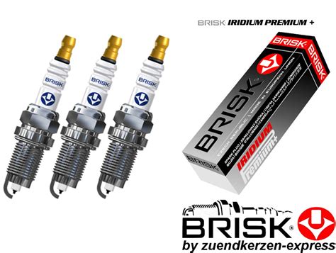 BRISK Iridium Premium+ Plus P35 QR15LIR-1 1961 Zündkerzen, 3 Stück ...