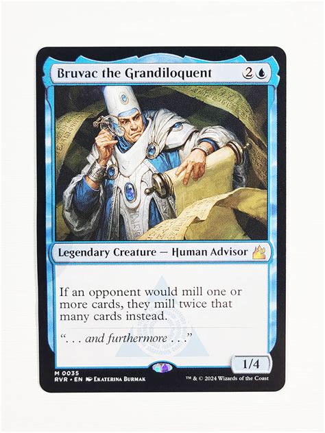Bruvac The Grandiloquent 35 From Ravnica Remastered Rvr Mtg Proxy