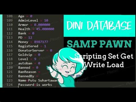 How Dini Database System Teach Pawn SAMP Scripting Gamemode Dini Set