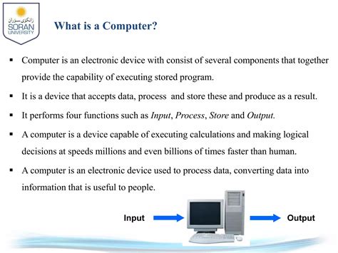 Computer Fundamental Some Information About Computer Its Input Device And Output Devices PPT