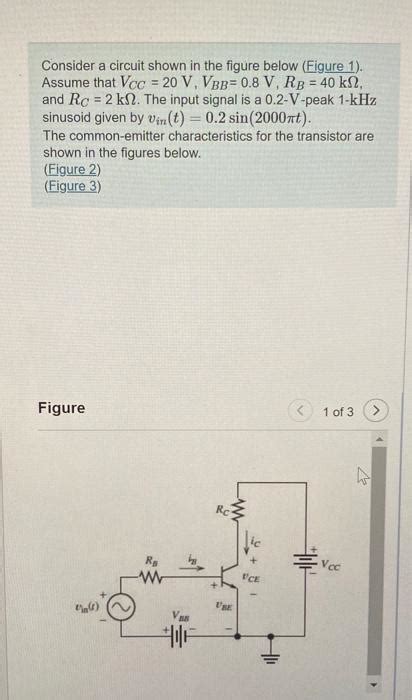 Solved Consider A Circuit Shown In The Figure Below Fig