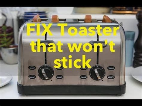 How To Fix Toaster That Won T Stay Down Cuisinart Cpt Cpt Lever