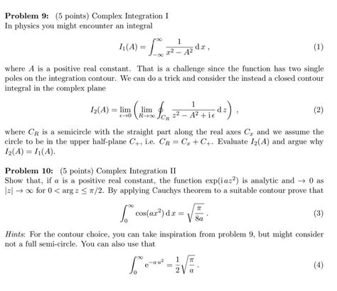 Solved My Homework Topic Is Complex Analysis The Lecture